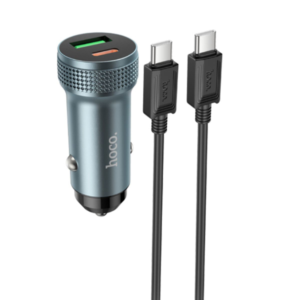 Автомобильное зарядное устройство hoco Z49B USB Type-C, USB - купить по ...
