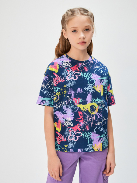 Футболка Acoola, размер 140, цвет темно-синий, хлопок 100% - купить по выгодной цене в интернет ...