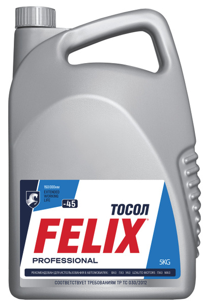 Тосол FELIX Стандарт, -45С, 5кг купить на OZON по низкой цене (466364402)