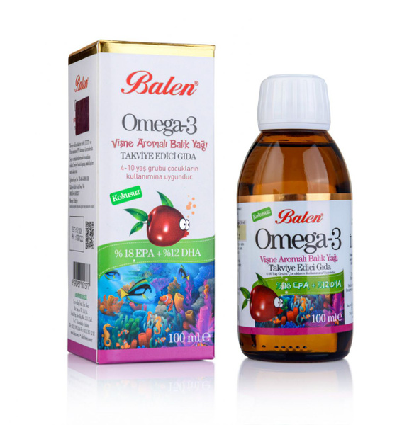 Balen Сироп Омега 3 (Omega 3)150 мл вишня - купить с доставкой по ...