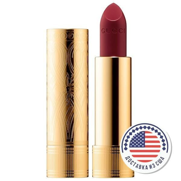 Губная помада, Gucci Сатиновая помада длительного действия, красный ...