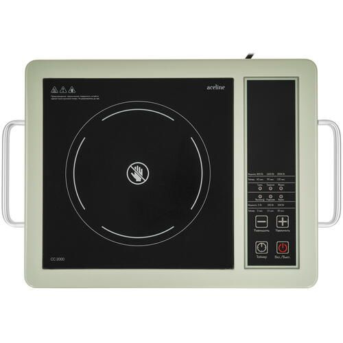 Плита компактная электрическая Aceline CC-2000 серый 2 кВт, конфорок ...