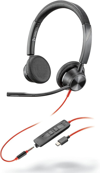 Наушники Накладные Plantronics Poly BlackWire 3325-M - купить по ...