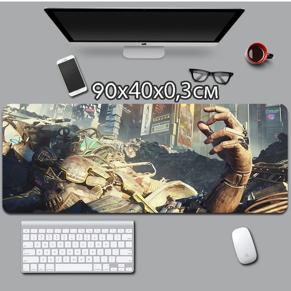 Коврик для мыши в стиле Киберпанк, Cyberpank 2077, 90x40x0.3см - купить с доставкой по выгодным ...