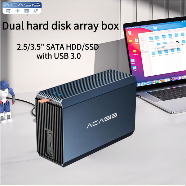 Характеристики Корпус жесткого диска USB-C с двумя отсеками для жестких ...