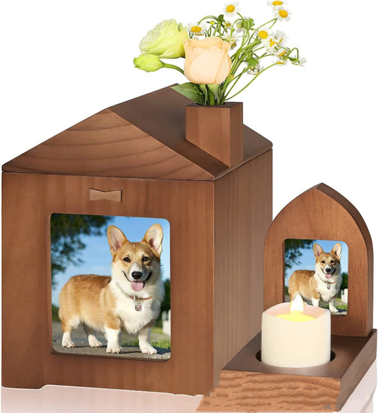 Урна для кошек и собак, урна для кремации домашних животных, древесина ...