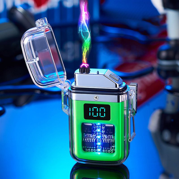 Электронная импульсная,подарочная USB зажигалка. Электрическая ...