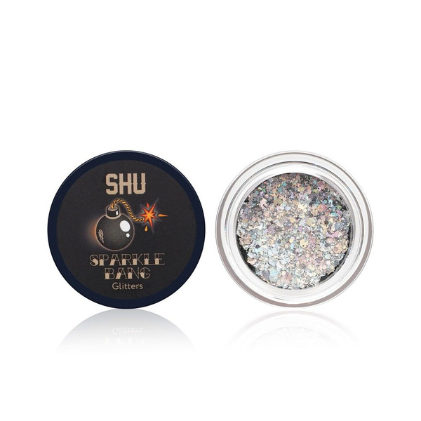 Глиттер для лица и тела SHU Sparkle Bang 134 Серебряный 3г - купить с ...