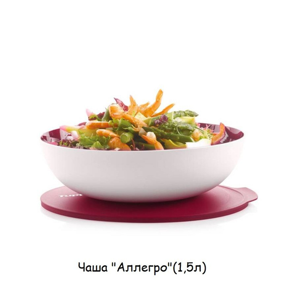 Миска Tupperware, 1500 мл, Полипропилен купить по низкой цене в интернет-магазине OZON (1568808597)