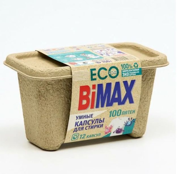 Капсулы для стирки Bimax 100 пятен, 12 шт - купить с доставкой по выгодным ценам в интернет ...