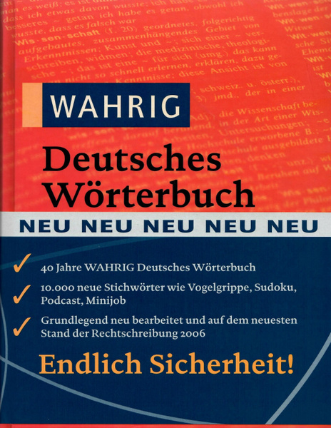 Wahrig Deutsches Woerterbuch - купить с доставкой по выгодным ценам в интернет-магазине OZON ...