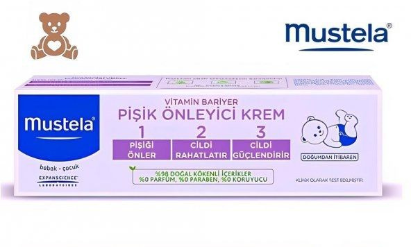 Mustela 1-2-3 крем под подгузник 100 мл - купить с доставкой по ...