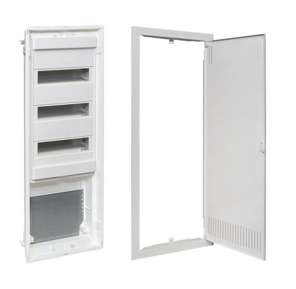 Щит комбинированный встраиваемый "Nova" (3 DIN-рейки + 1 монт. плата) 5 габарит IP40 EKF с ...