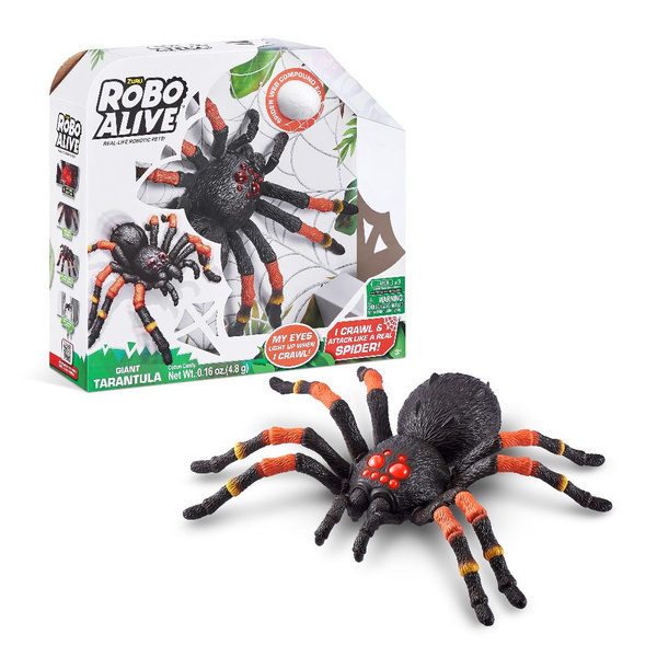 Интерактивная игрушка ZURU Гигантский Тарантул Robo Alive Черный 32 см ...