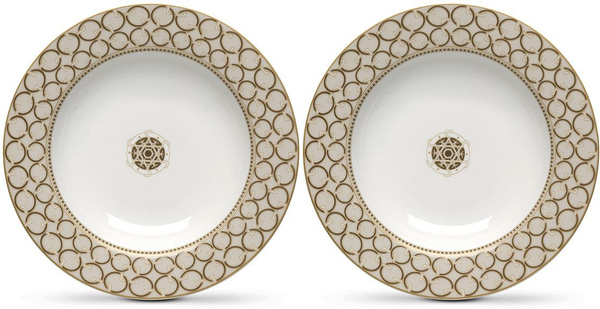 Набор тарелок Pozzi Milano 1876, Фарфор, диаметр 21.5 см купить c ...