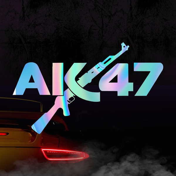 Наклейка АК-47, голографическая - купить по выгодным ценам в интернет ...