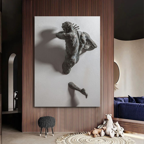3D картина, картина на холсте с визуальным эффектом скульптуры, 30х40 ...