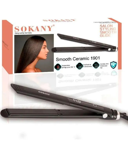 Выпрямитель для волос SOKANY SK-1901 - купить по доступным ценам в интернет-магазине OZON ...