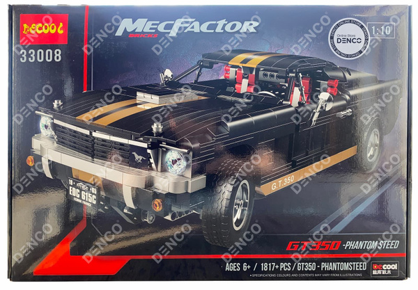Конструктор Decool 1:10 Ford Mustang GT 350-H / 1817 деталей купить на OZON по низкой цене ...
