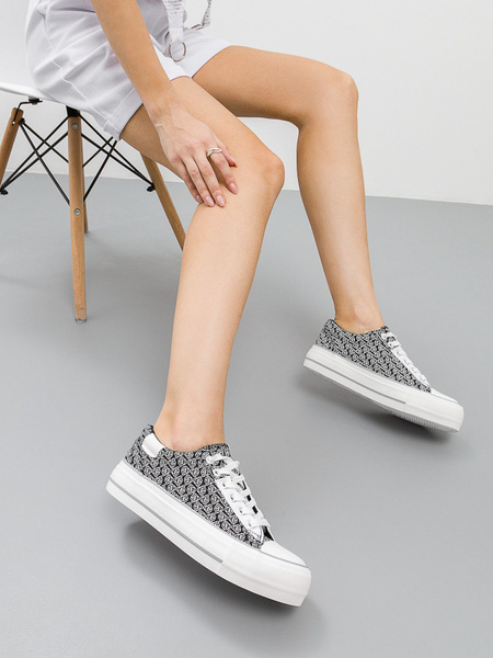 Кеды Женский Keddo Текстиль, размер 39 6 Лето Шнурки Платформа Великобритания купить c доставкой ...