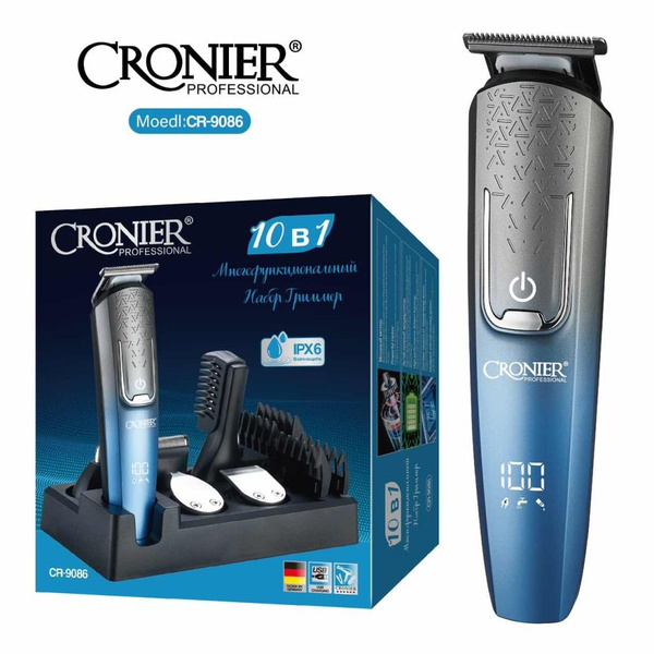 CRONIER Триммер для волос CR-9086, кол-во насадок 10 купить на OZON по низкой цене (1647533659)