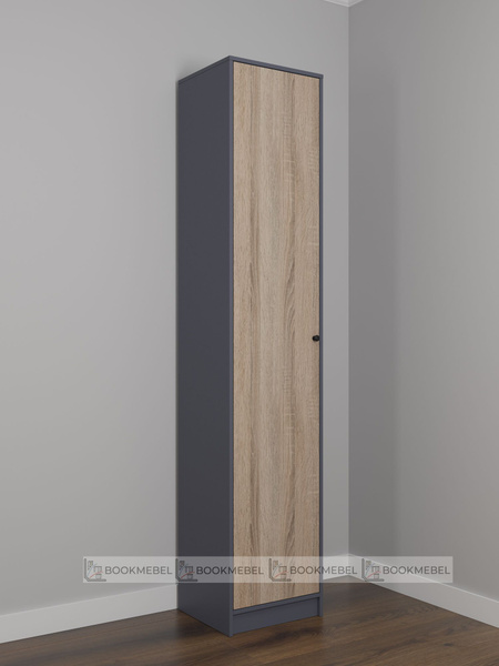 Шкаф-пенал Bookmebel Узкий пенал для белья ШКР(1) Сканди-20, 40x47x220 ...