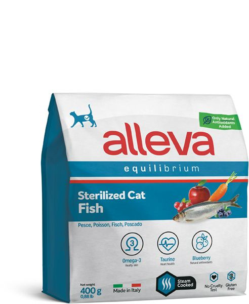 Alleva Equilibrium Sterilized Fish Сухой корм для кастрированных котов ...