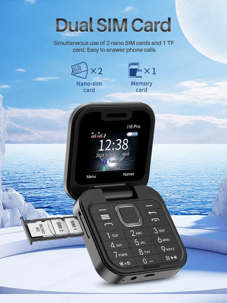 Мобильный телефон SERVO i16 Pro, черный - купить по выгодной цене в ...