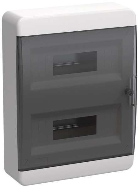 Корпус пластиковый IEK TEKFOR ЩРН-П-24 IP41 черная прозрачная дверь 24 модуля купить на OZON по ...