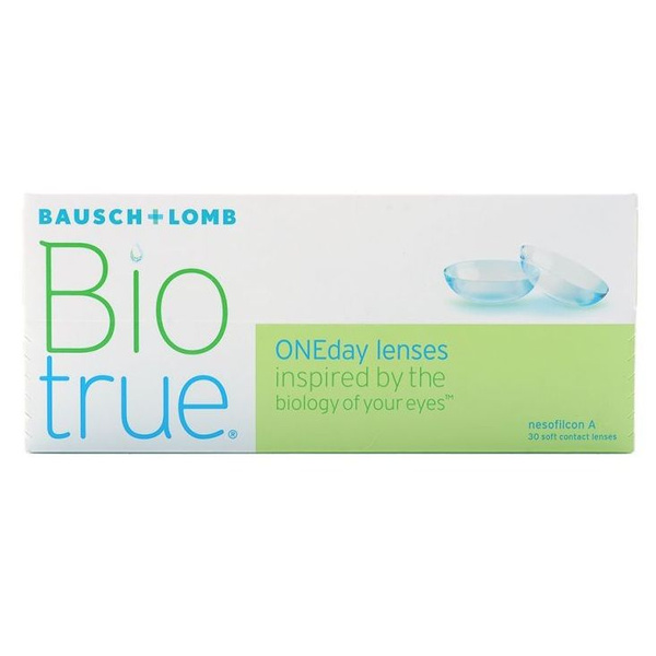 Линзы контактные однодневные Био Тру уан дэй/Bio true one day №30 /-6 ...