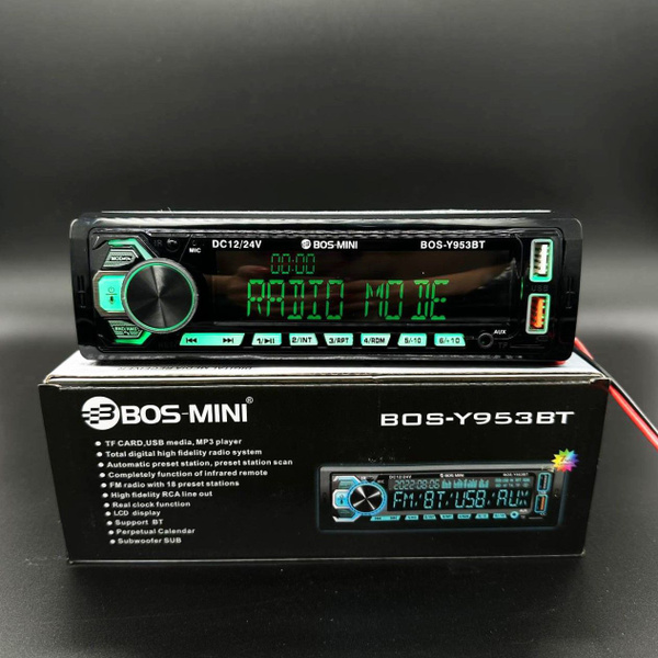 Автомагнитола 1 din 12-24V / Магнитола для авто с блютуз купить на OZON ...