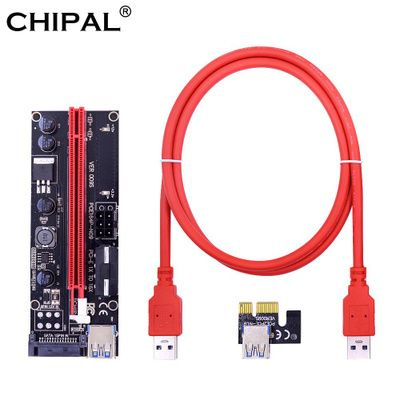 PCI-E райзер для видеокарты CHIPAL VER009S Riser PCIE удлинитель плата ...