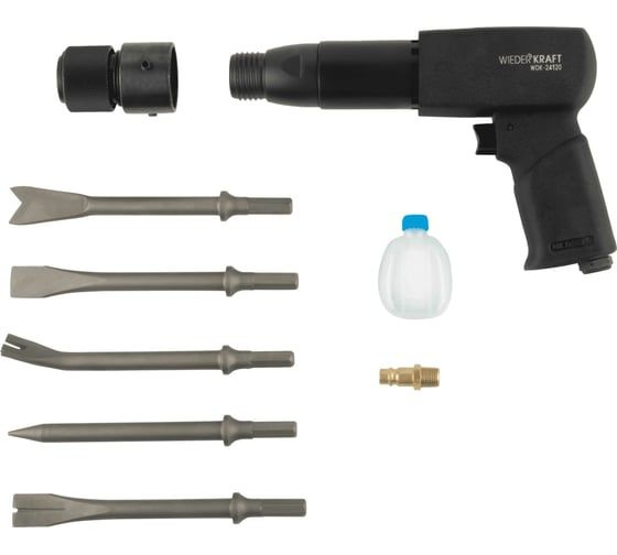 Пневматический молоток WIEDERKRAFT 2500 уд/мин, HEX 175 мм WDK-24120 ...