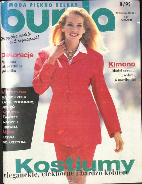 Журнал Бурда (Burda Style) 8 1995 год На Польском #33 | Бурда Энне - купить с доставкой по ...