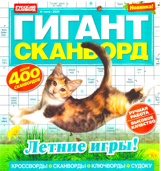 Вопросы и ответы о ГИГАНТ СКАНВОРД "ЛЕТНИЕ ИГРЫ!" №06 2024 гигантский ...