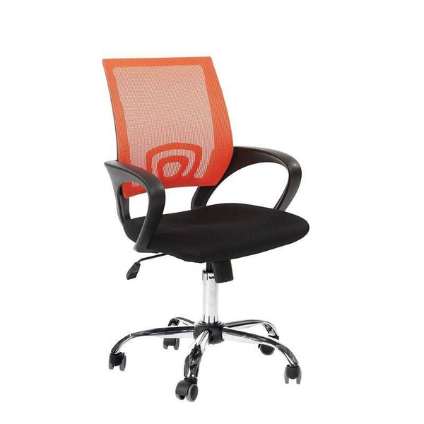 Офисное кресло Easy Chair VT_EChair-304 TC Net ткань черн/сетка оранж ...