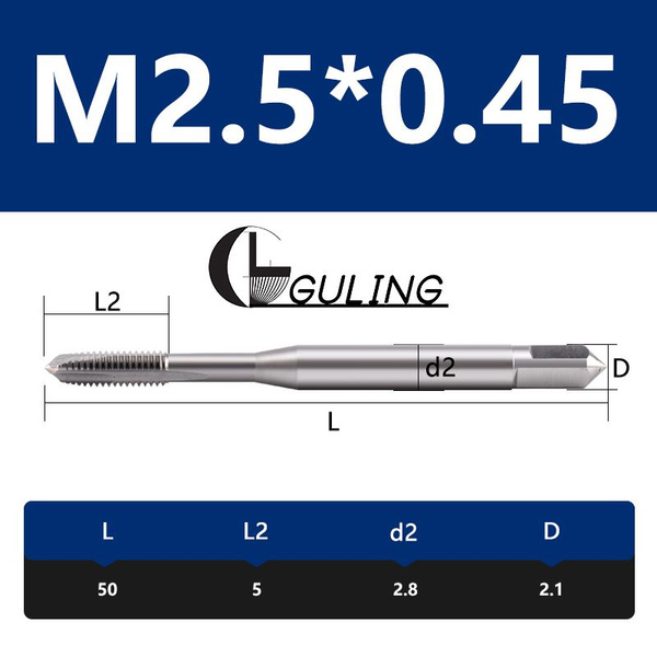 GULING HSSE DIN Стандарт Раскатник Метчик M2 M3 M4 M5 M6 M8 M10 M12 - купить с доставкой по ...