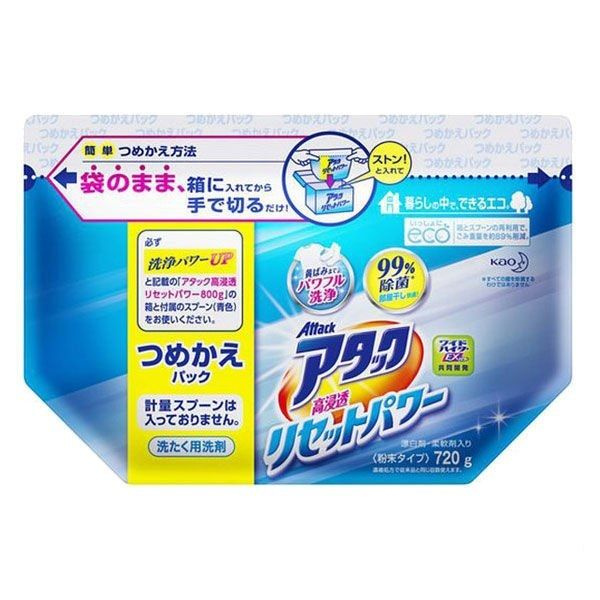 KAO Attack High Penetration Reset Универсальный концентрированный стиральный порошок, с активным ...