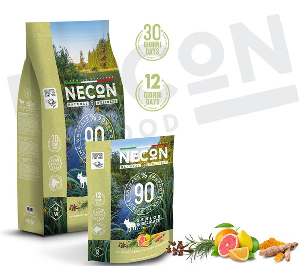 NECON корм для пожилых собак мелких пород с уткой и рисом 800г - купить ...