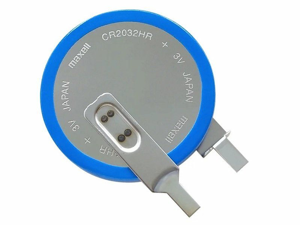 Батарейка MAXELL CR2032HR с ножками под пайку (для датчиков давления в ...