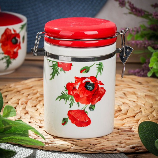 Банка для продуктов универсальная DANIKS "Алый мак", 500 мл, 1 предм. купить c доставкой на OZON ...