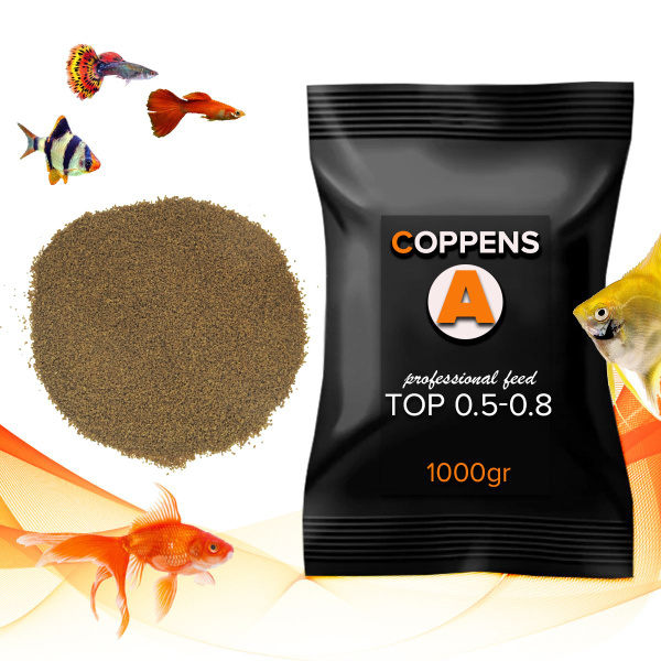 Характеристики COPPENS TOP 0.5-0.8мм, 1000гр - высокобелковый корм для ...