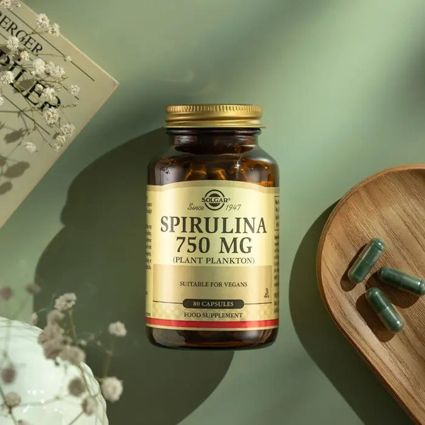 Spirulina 750 mg 80 Kapsl / Спирулина 750 мг 80 капсул купить на OZON ...