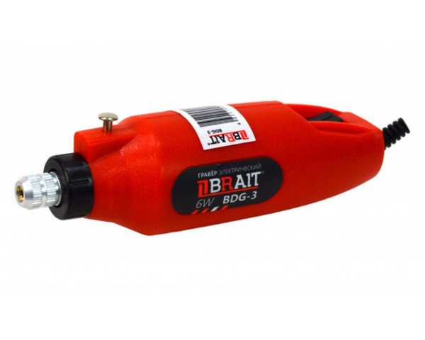 Гравер электрический Brait BDG-3 (80 предметов, 12000 об/мин, гибкий вал) шлифовальная машина ...