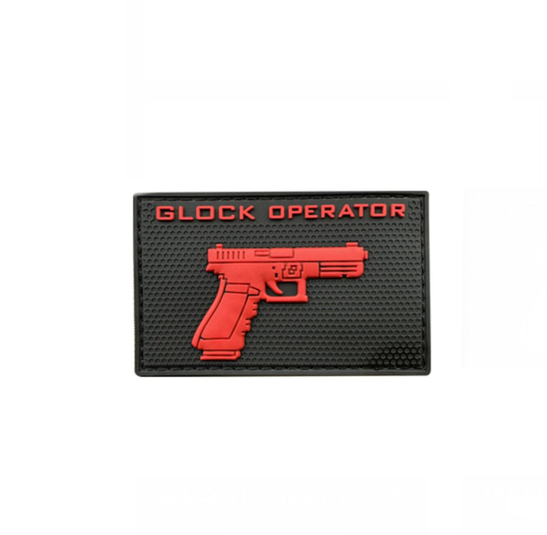 GLOCK operator red/Патч ПВХ на велкро, шеврон на липучке - купить с ...