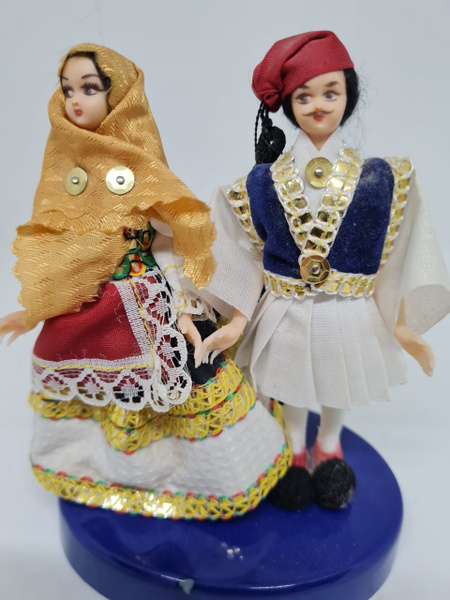 Куклы Народов Мира. Греция. 13 см. 1970 год набор 2 шт купить по низким ...