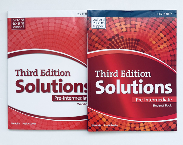 Solutions Pre-intermediate Third Edition, Student Book + Workbook + CD ( учебник, раб.тетрадь и ...