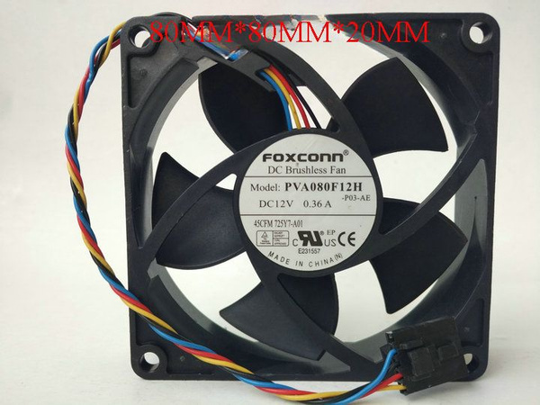 FOXCONN PVA080F12H 12V 0.36A Вентилятор охлаждения - купить с доставкой ...