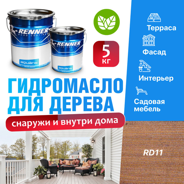 Характеристики Гидромасло для террас, фасадов, интерьера и садовой ...