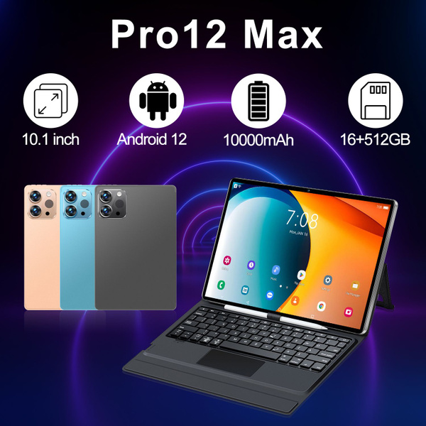 Характеристики Планшет Pro12 Max, русская версия, Snapdragon 870, сеть ...